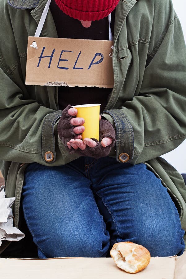 Dakloosheid in Een Grote Stad Stock Foto - Image of wanhoop ...