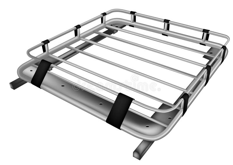 Auto met dakrek vector illustratie. Illustration of menselijk - 88048762