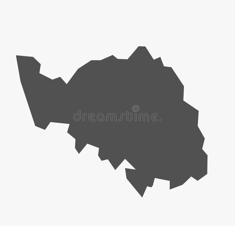 Dakshina Kannada District Map Karnataka State India Stock Illustration ...