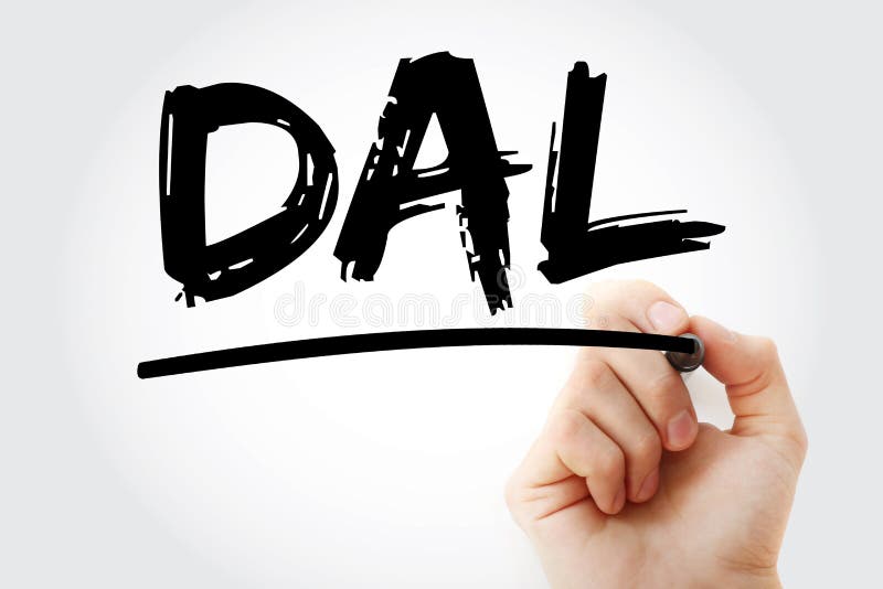 Dal Data Abstraction Layer Acronym Technology Concept Background Stock ...