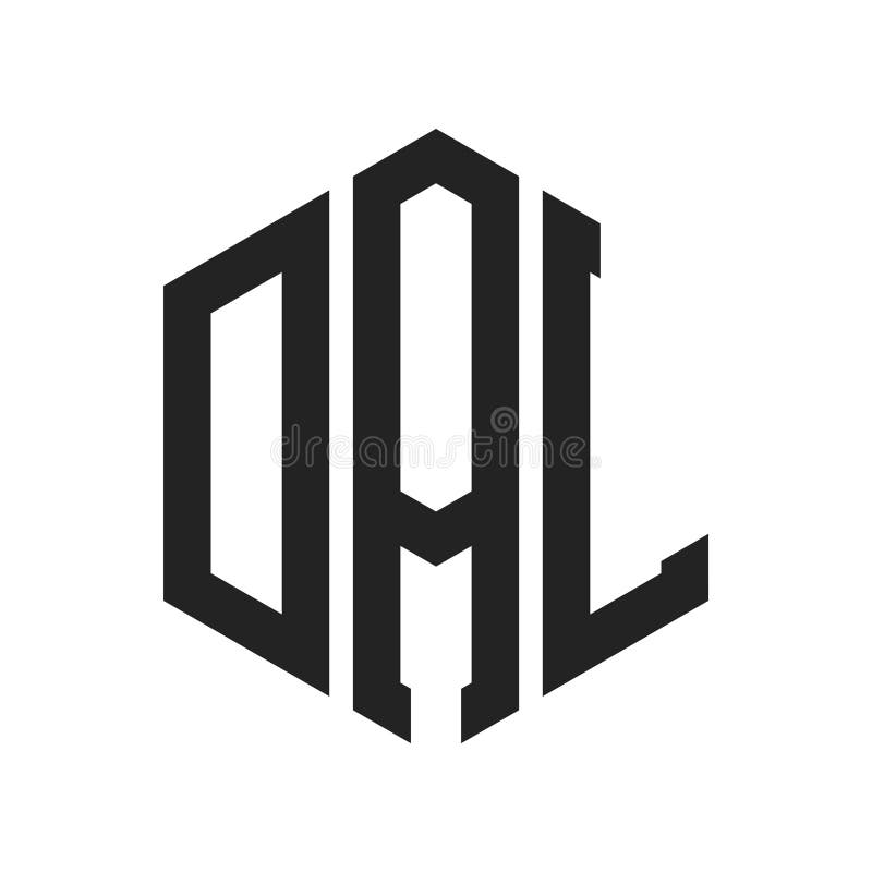 DAL Logo Design. Initial Letter DAL Monogram Logo Using Hexagon Shape ...