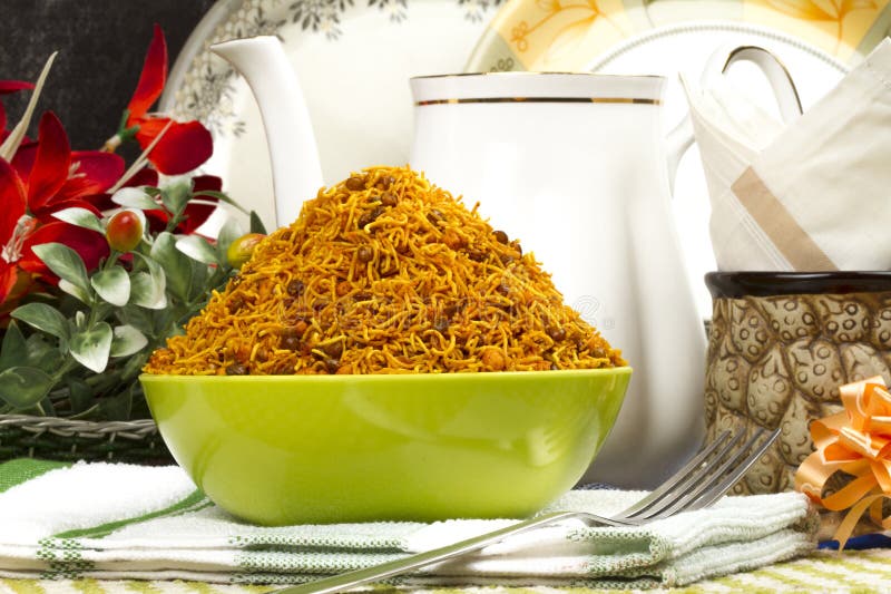 Dal Moth Namkeen imagen de archivo. Imagen de mezcla - 104185639