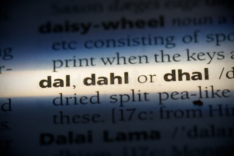 Dal stock image. Image of close, idea, linguistic, closeup - 161578331