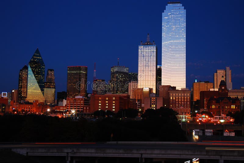 Dalasw at night editorial photo. Image of city, destination - 88337331