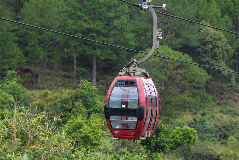 Dalat Cable Car At Robin Hill, Truc Lam. Vietnam Stock Photo - Image of ...