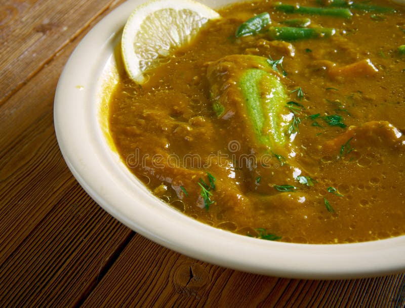 Dalcha Indian stew stock photo. Image of parsley, food - 62778030