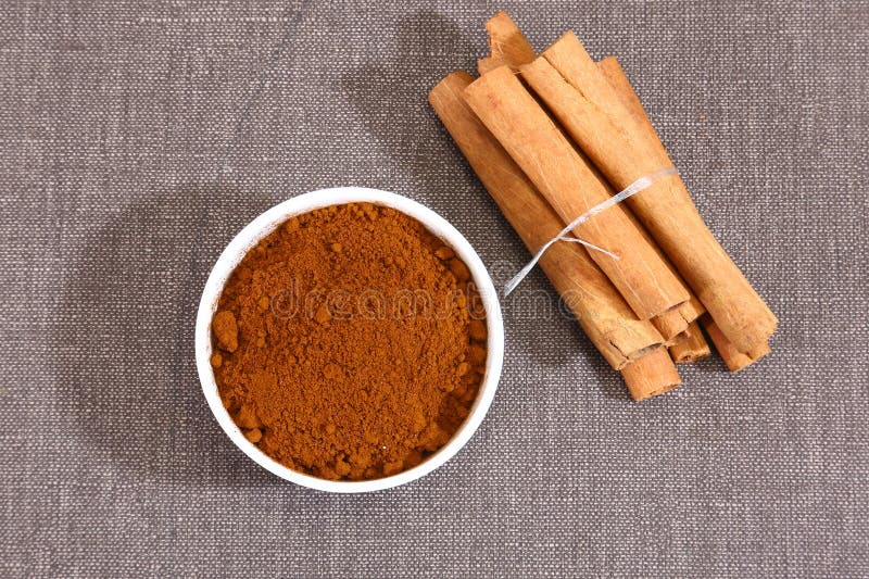 Dalchini or Cinnamon Powder Stock Image - Image of food, pestle: 296225093