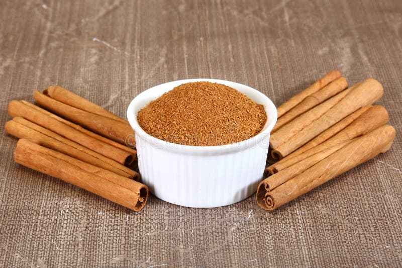 Dalchini or Cinnamon Powder Stock Photo - Image of asian, indian: 296226184