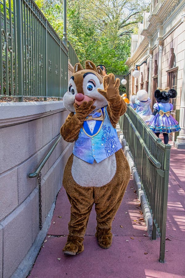 Dale Character at DIsney Magic Kingdom Editorial Stock Photo - Image of ...