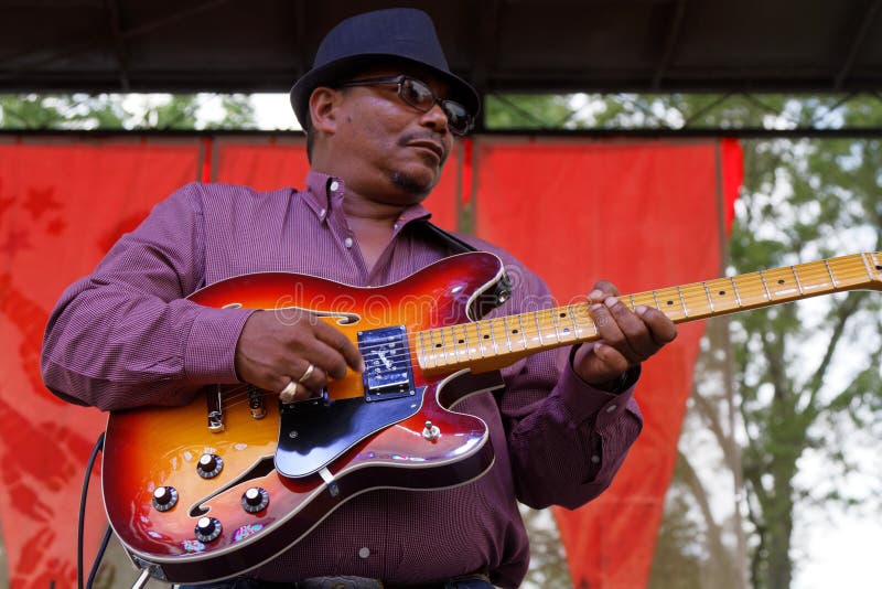 Dale Patrick Stelly, Guitarrista De Uma Faixa De Cajun Imagem Editorial ...