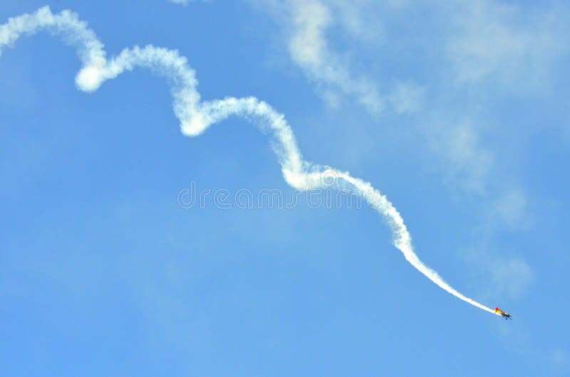 Dalend vliegtuig stock afbeelding. Image of leer, voorwerp - 33254823