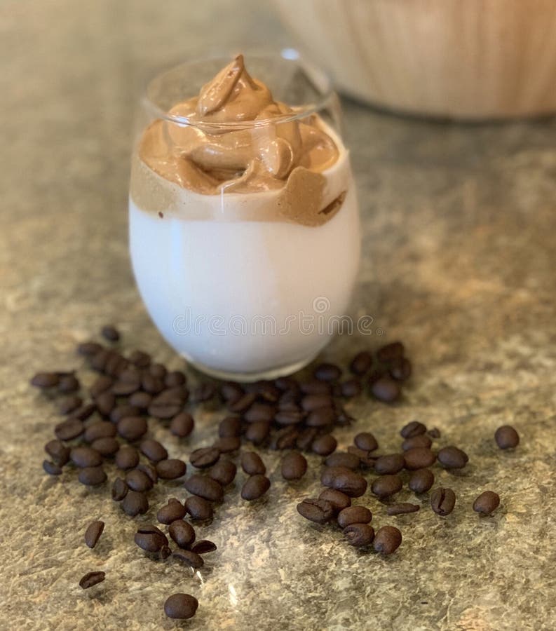 Dalgona Coffee stock photo. Image of dalgona, coffee - 372368888