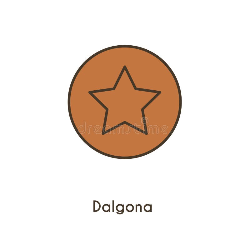 Dalgona. Vector Illustration Decorative Design Stock Vector ...