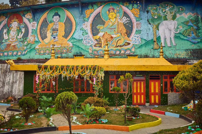 Dali Monastery in Darjeeling, India Stock Photo - Image of india ...