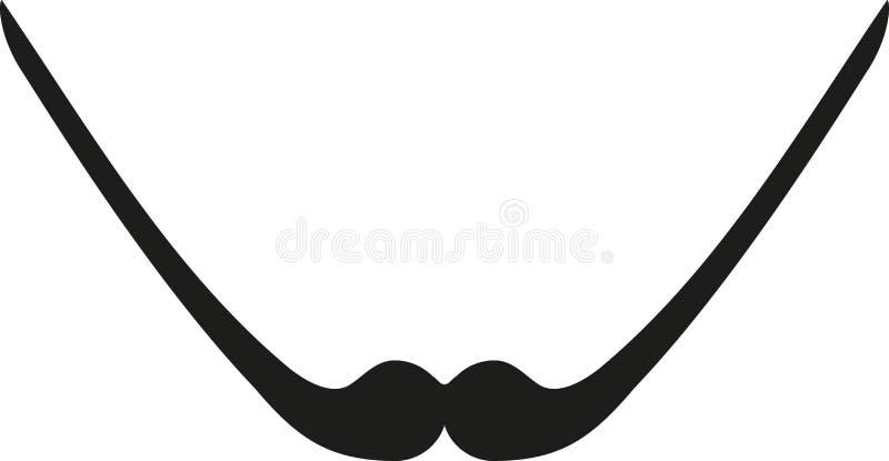 Dali mustache beard stock vector. Illustration of gentleman - 107181735