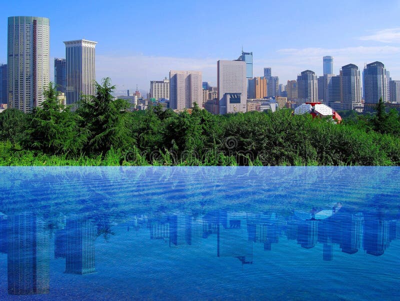 Dalian, China. stock photo. Image of chinese, aerial - 13155408