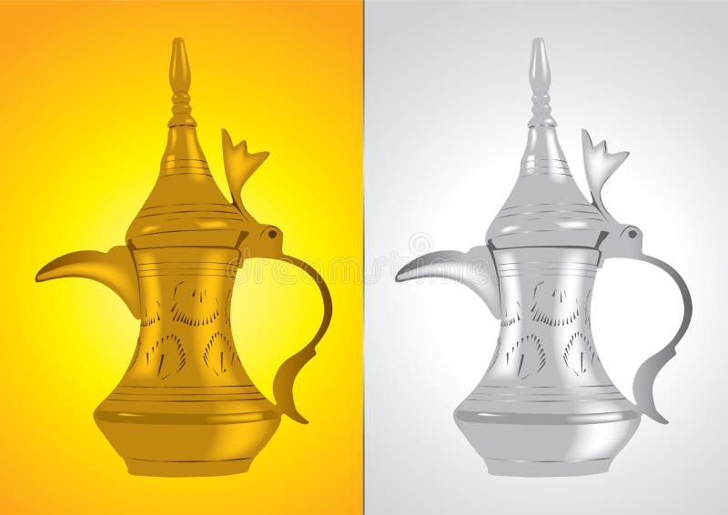 Dallah - the Traditional Arabic Coffee Pot Stock Photo - Image of ...