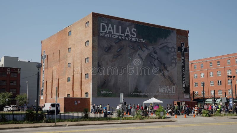 Dallas Advertisement on a Wall - DALLAS, UNITED STATES - OCTOBER 30 ...