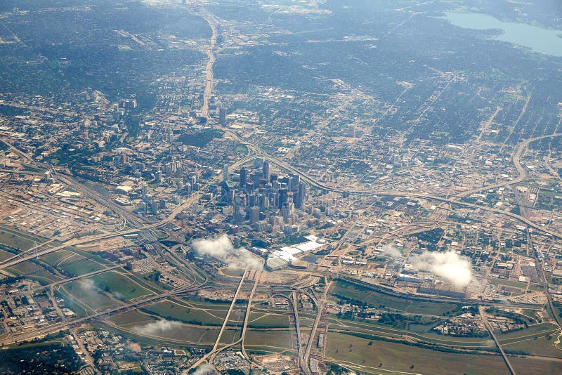 Dallas Aerial View in Texas Stock Image - Image of dallas, scene: 117713869