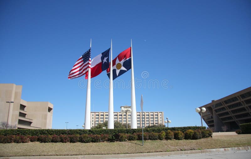 Dallas City Hall Plaza stock photo. Image of downtown - 29288668