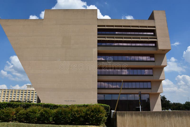 Dallas City Hall in Texas editorial stock photo. Image of downtown ...