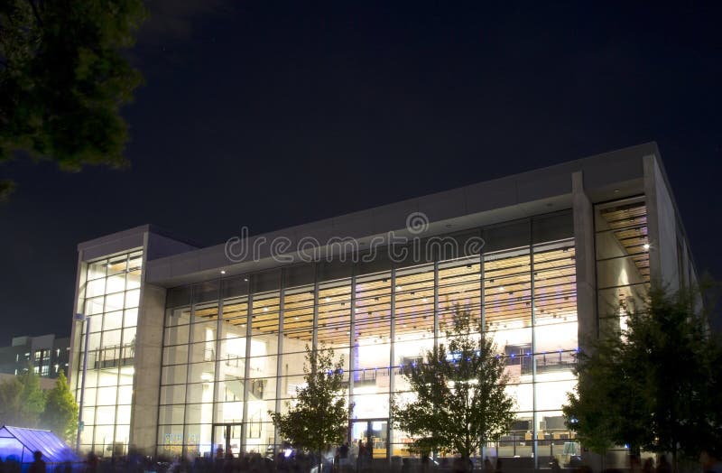 Dallas City Performance Hall Editorial Photography - Image of lighted ...