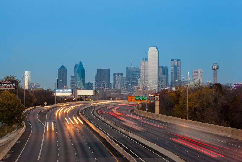 Dallas City Skyline editorial stock image. Image of texas - 28405639