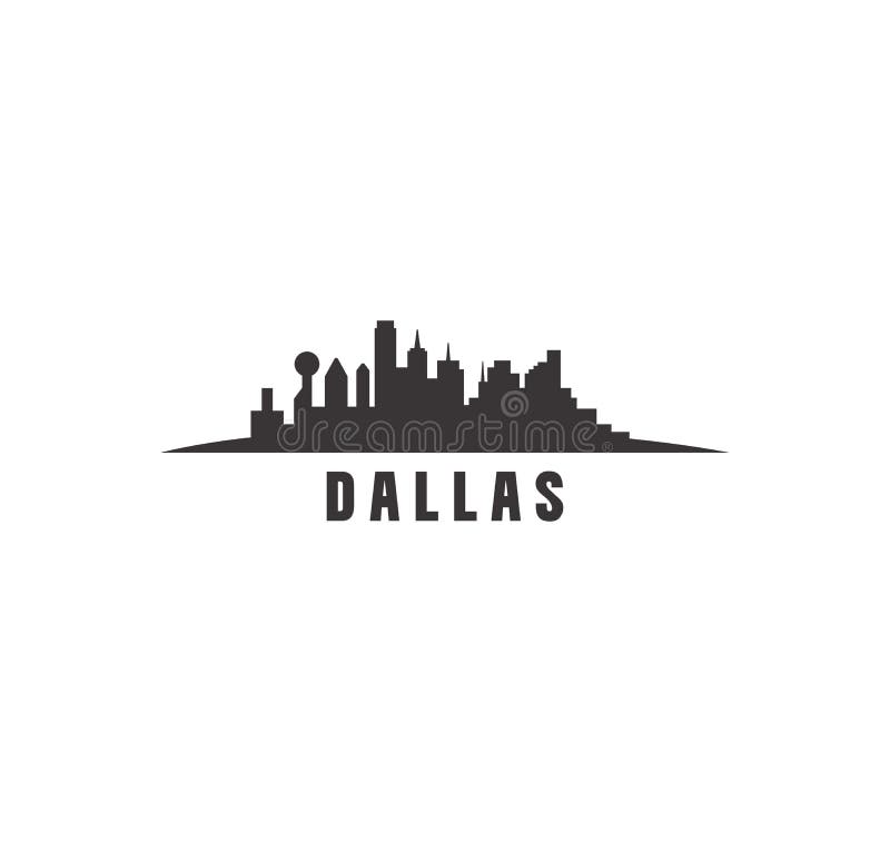 Dallas city skyline stock vector. Illustration of texas - 201996072