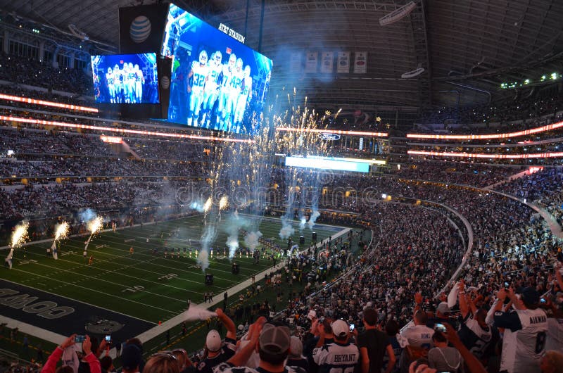 Drapeau Américain Au-dessus De Dallas Cowboy Football Field Image ...
