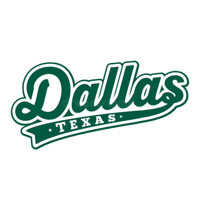 Dallas Texas Lettering Design. Dallas Typography Design. Vector and ...