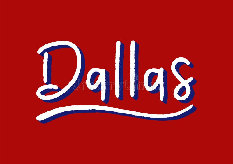Dallas Lettering Stock Illustrations – 189 Dallas Lettering Stock ...