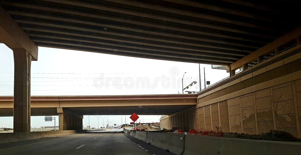 Dallas highway stock photo. Image of construction, orange - 192021504