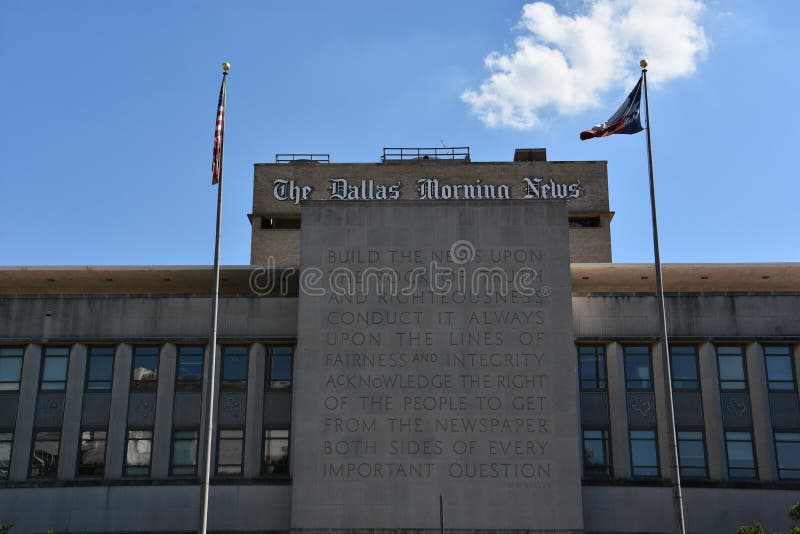 The Dallas Morning News Building in Texas Editorial Stock Photo - Image ...