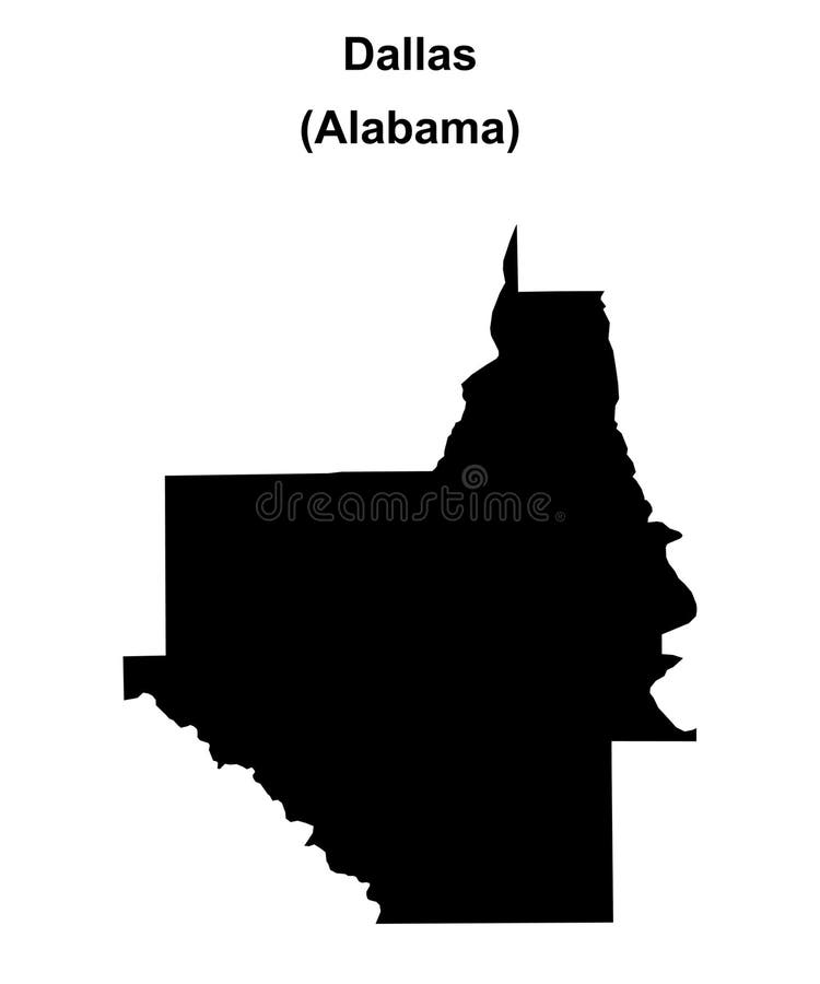 Dallas outline map stock vector. Illustration of empty - 357880203