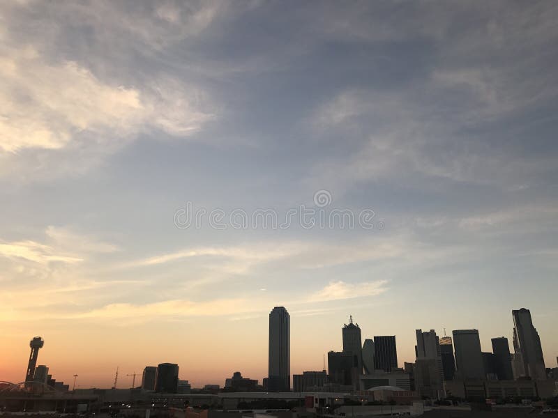 Dallas Sunset stock image. Image of beautiful, sunset - 96061025