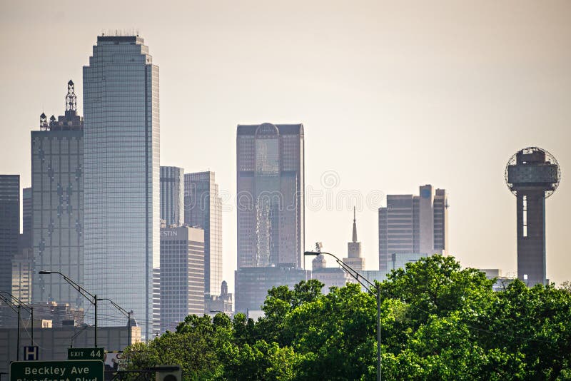 Dallas Texas City Skyline at Daytime Stock Photo - Image of town ...