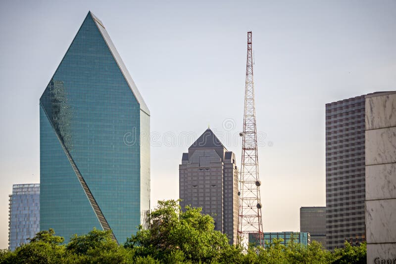 Dallas Texas City Skyline at Daytime Editorial Photography - Image of ...