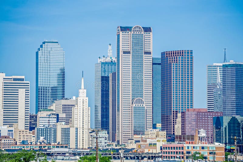 Dallas Texas City Skyline at Daytime Stock Image - Image of america ...