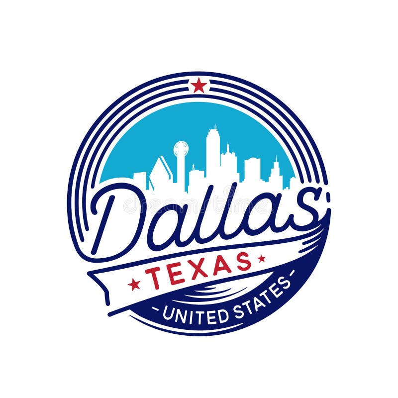 Dallas, Texas Logotype. City of Dallas Vector Design Template. Stock ...