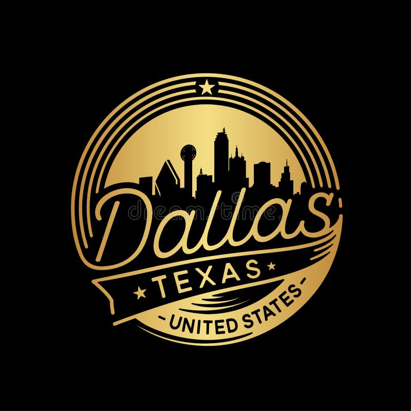 Dallas, Texas Logotype. City of Dallas Vector Design Template. Stock ...