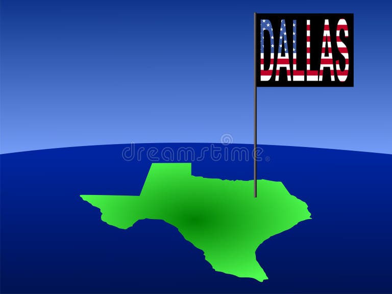 Dallas on Texas map stock vector. Illustration of outline - 3289948