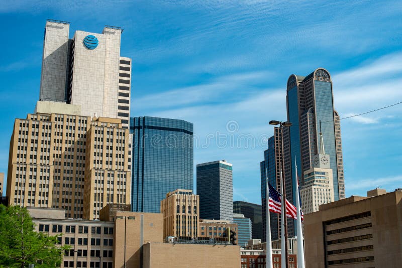 Dallas, Texas - May 7, 2018: Buildings in Downtown Dallas Texas ...