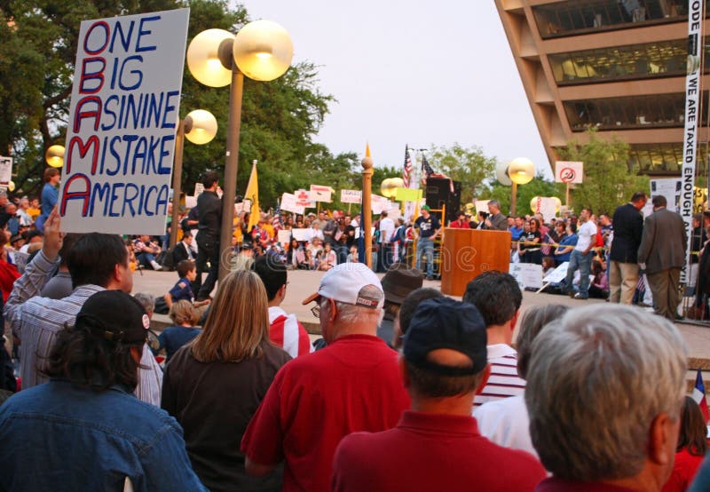 Tea Party Rally on Boston Common Editorial Photo - Image of palin, tour ...