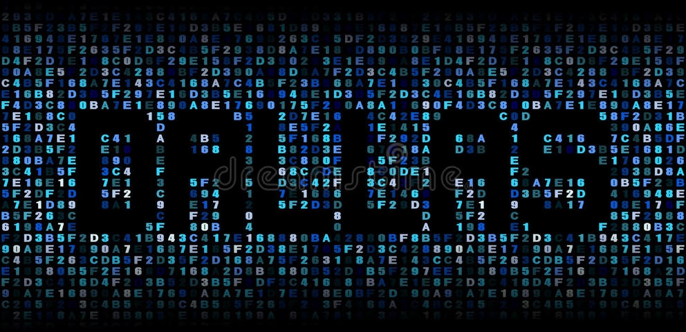 Dallas Text on Hex Code Illustration Stock Illustration - Illustration ...