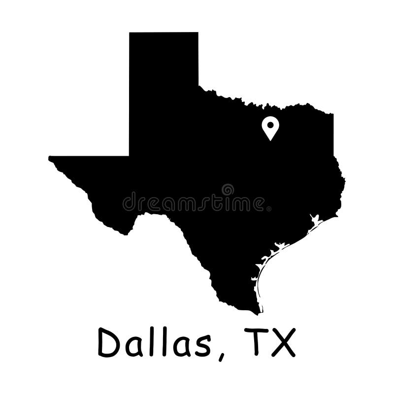 Texas TX State Map USA. Black Silhouette and Outline Isolated Maps on a ... Texas TX State Map USA. Black Silhouette and Outline Isolated Maps on a ...