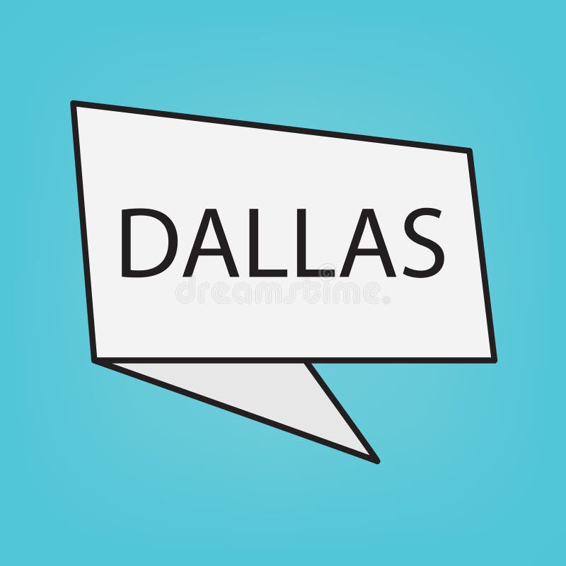Dallas. Sticker. Modern Calligraphy Hand Lettering for Serigraphy Print ...