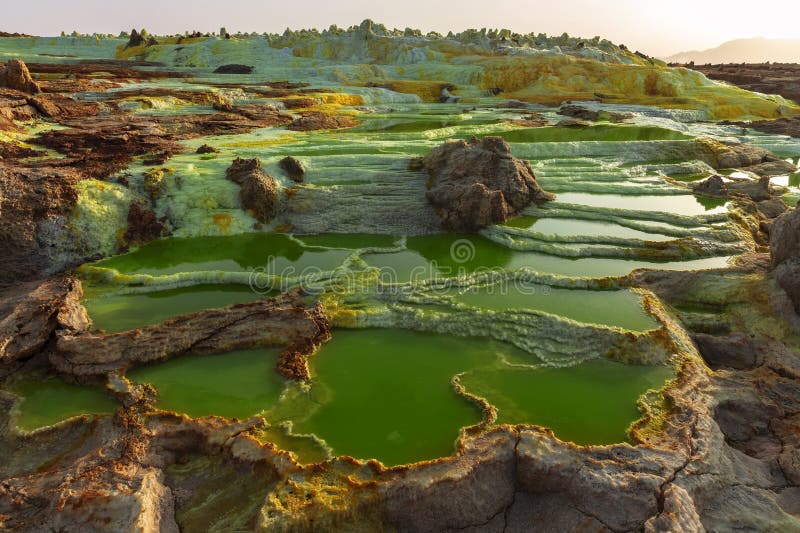 Dallol volcano stock photo. Image of summer, ethiopia - 280115768