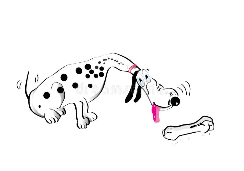 Dalmatian dog cartoon stock vector. Illustration of spotted - 15311158