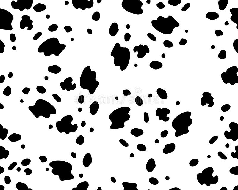 Dalmatian Pattern Seamless Pattern on a White Isolated Background ...