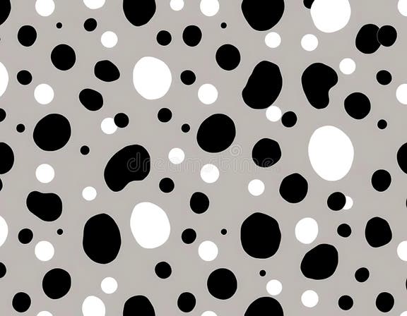 Dalmatian Spot Pattern with Random Dot Layout Stock Illustration ...